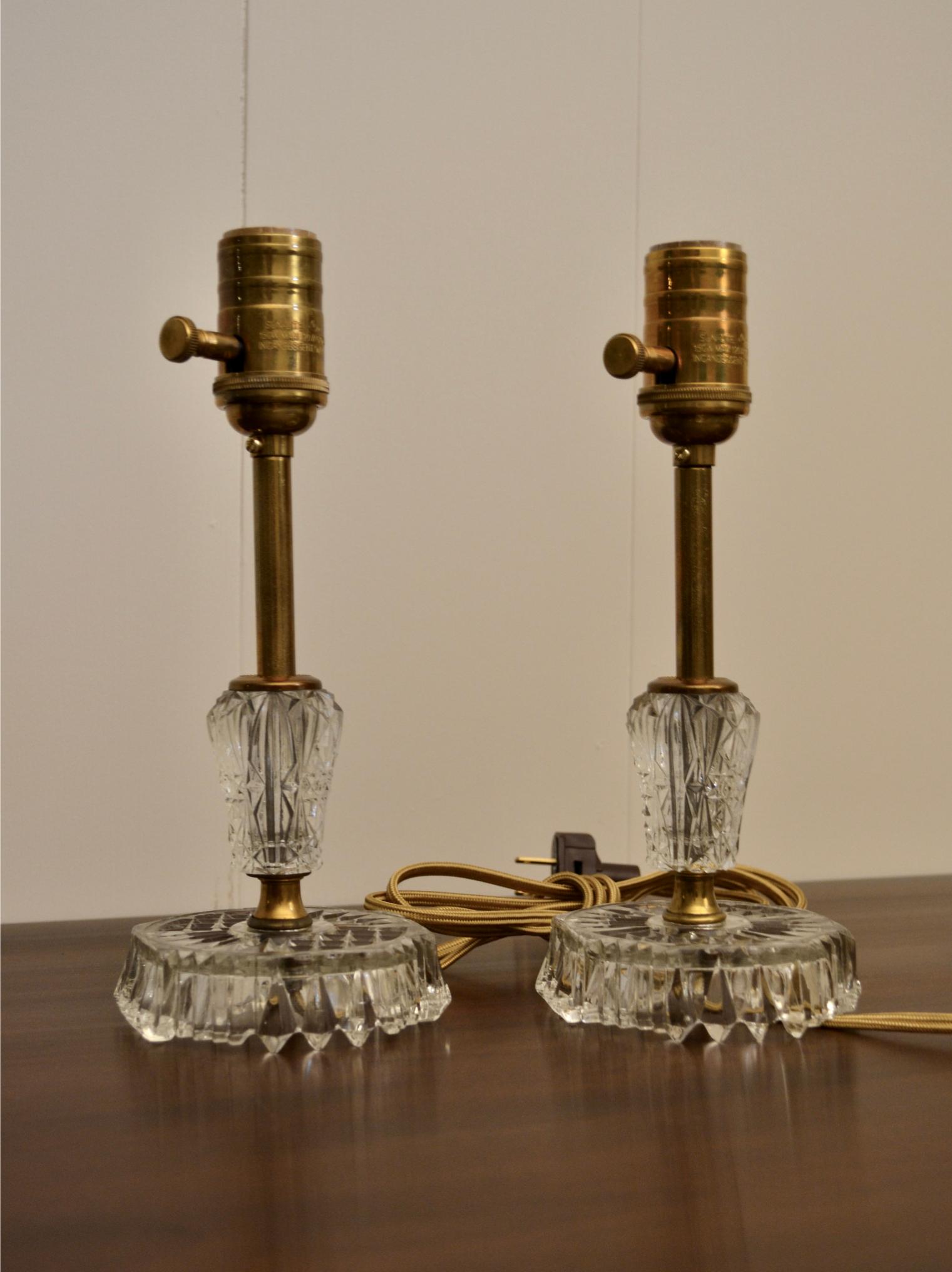 Art Deco Cut Glass Accent Lamps – W.C. ENGLISH & CO.